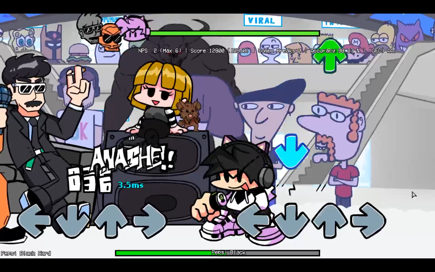 Rodsquare Night Streaming Mod for Friday Night Funkin' | FNF Mods