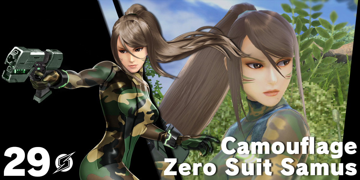 Camouflage Zero Suit Samus Mod for Super Smash Bros. Ultimate | SSBU Mods