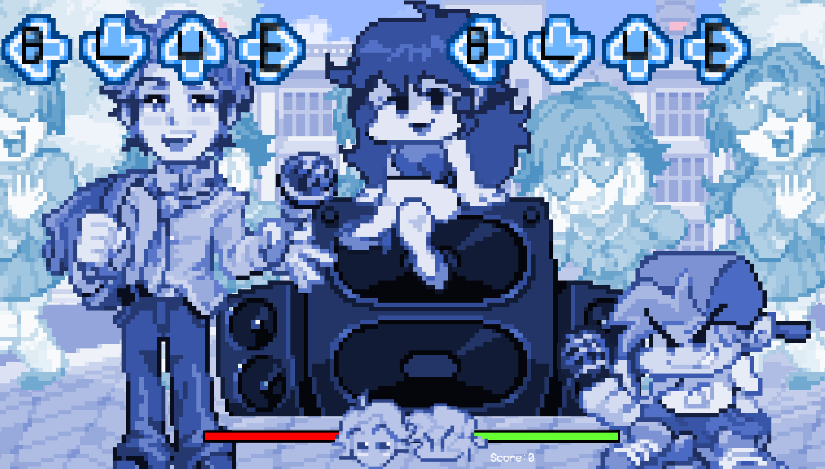 FNF: But it's BLUE! Mod for Friday Night Funkin' | FNF Mods