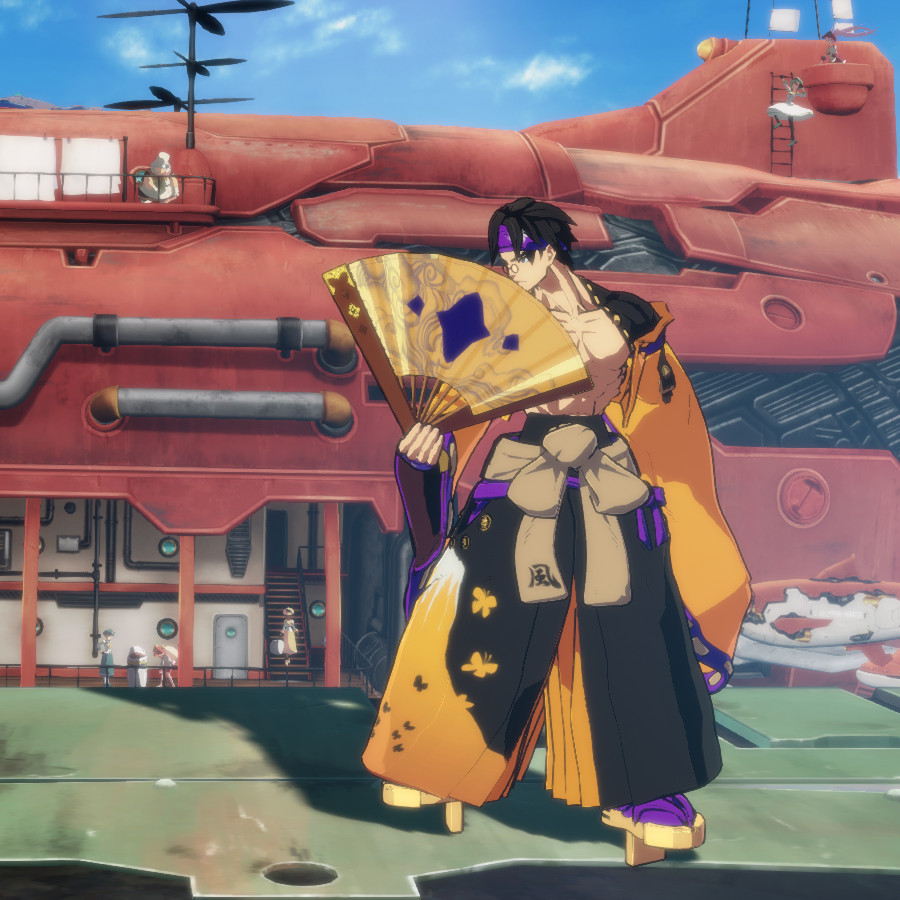 Yellow and Purple Anji Skin [GUILTY GEAR -STRIVE-] [Mods]