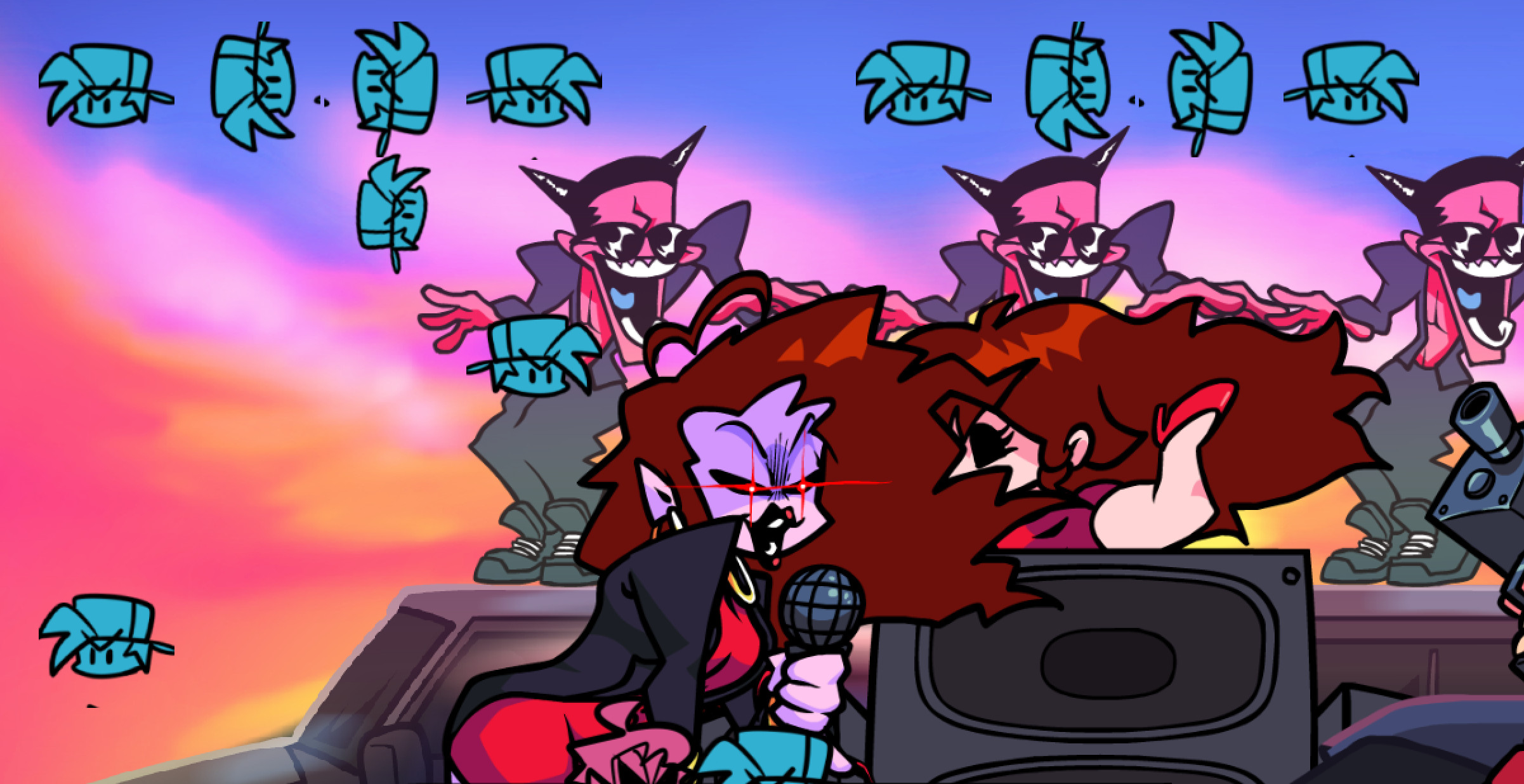 Boyfriend's Icon Arrows Mod for Friday Night Funkin' | FNF Mods