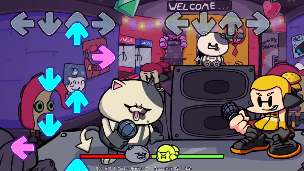 Splatoon over Nyaw Mod for Friday Night Funkin' | FNF Mods