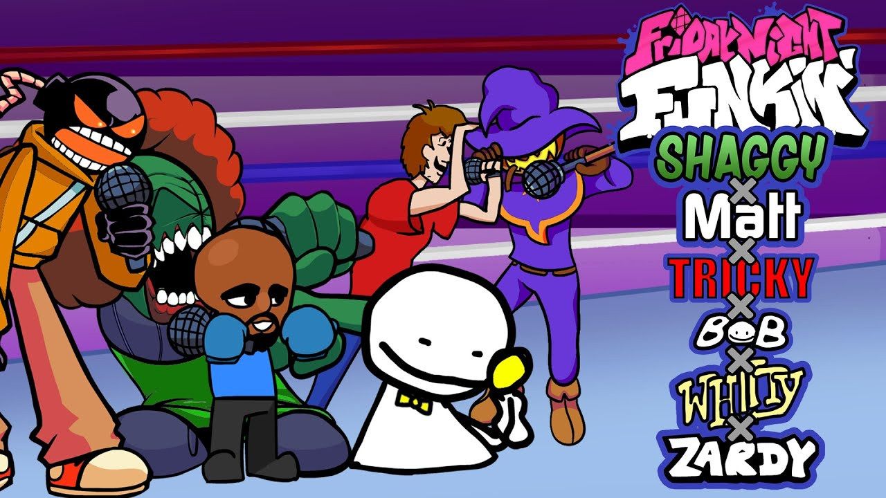 ShaggyxMattxTrickyxBobxWhittyxZardy but 4 keys Mod for Friday Night ...