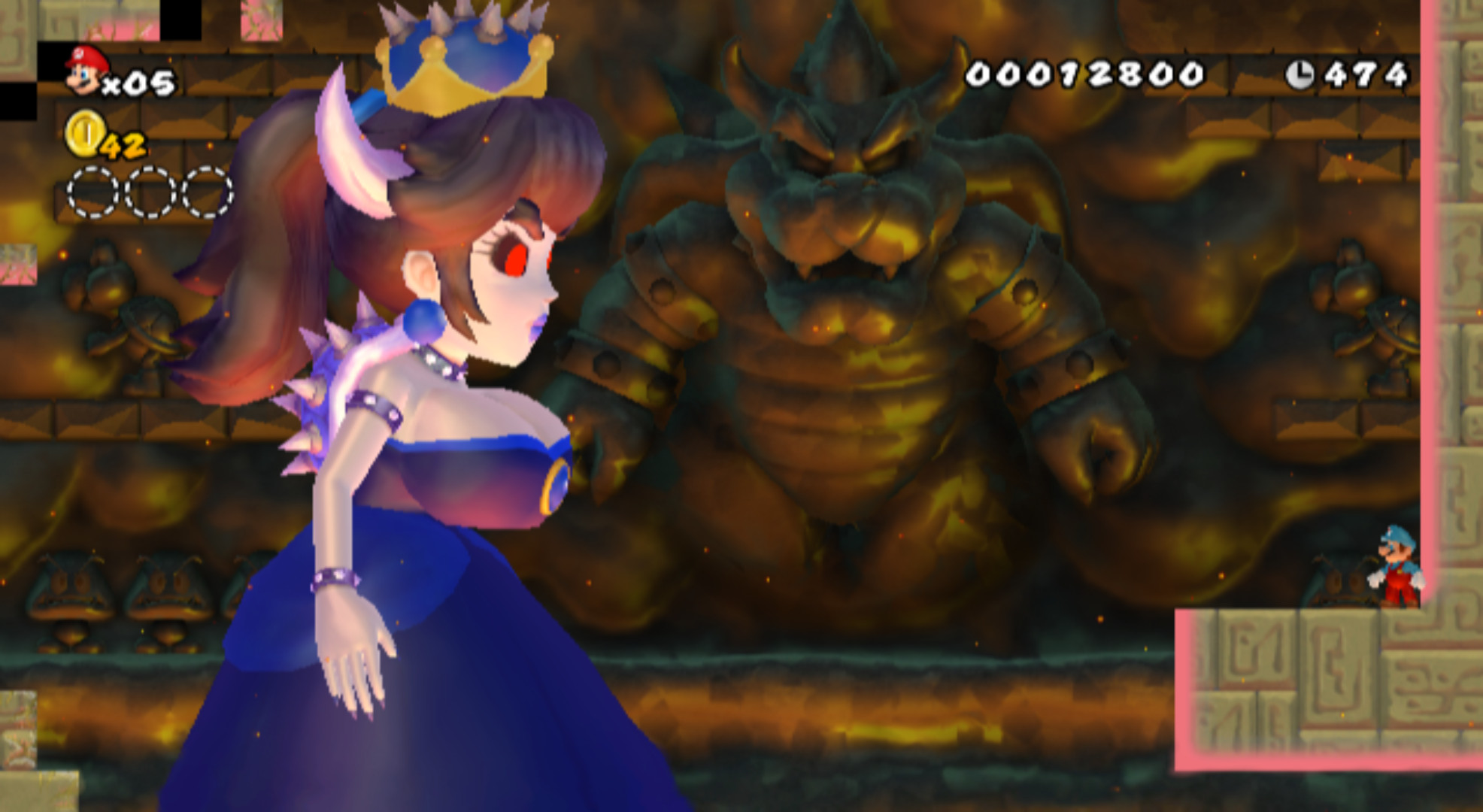 Dark Bowsette Mod for New Super Mario Bros. Wii | NSMBW Mods