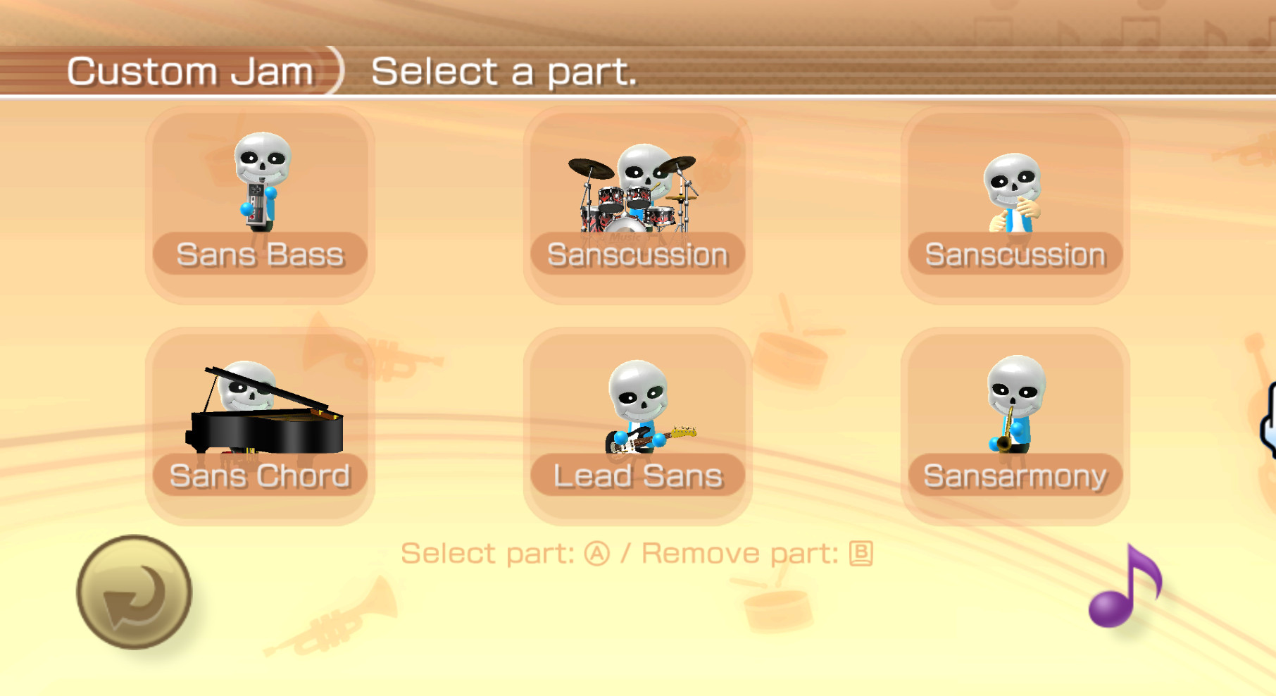Sans Music Mod for Wii Music | Wii Music Mods