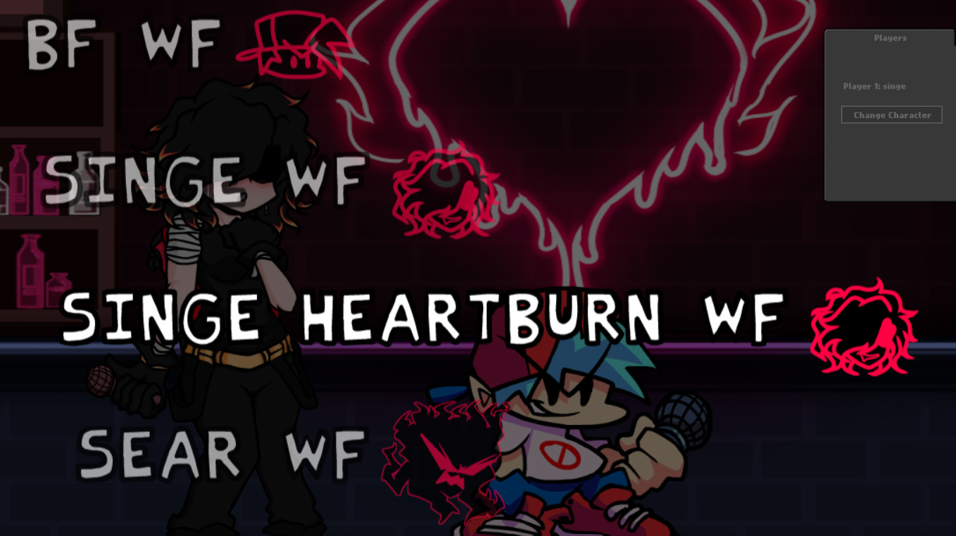 SINGE AND SEAR for Multiplayer! Mod for Friday Night Funkin' | FNF Mods