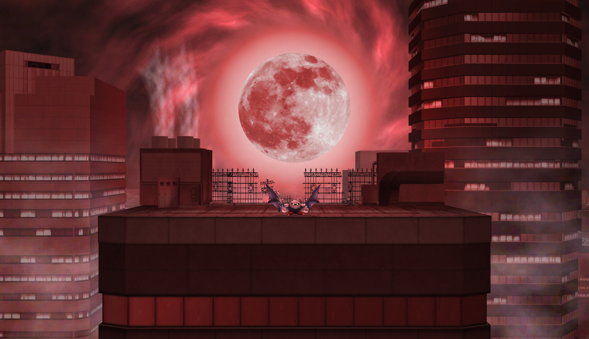 Brawl Stage Mod- High-rise Building: Rooftop [Super Smash Bros. Brawl ...