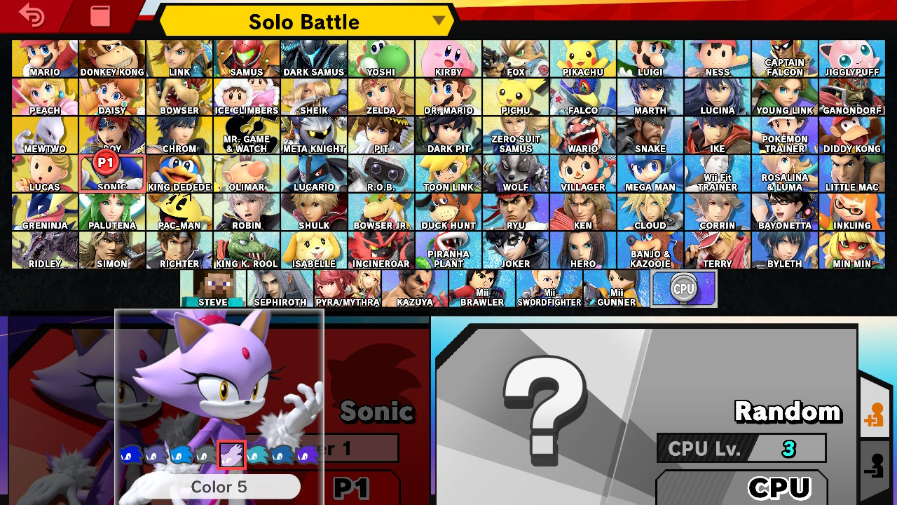 Blaze the Cat Mod for Super Smash Bros. Ultimate | SSBU Mods