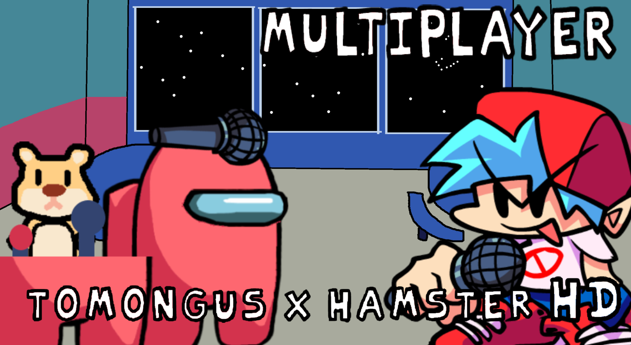 tomongus x hamster HD(bf-sus HD) [Friday Night Funkin'] [Mods]