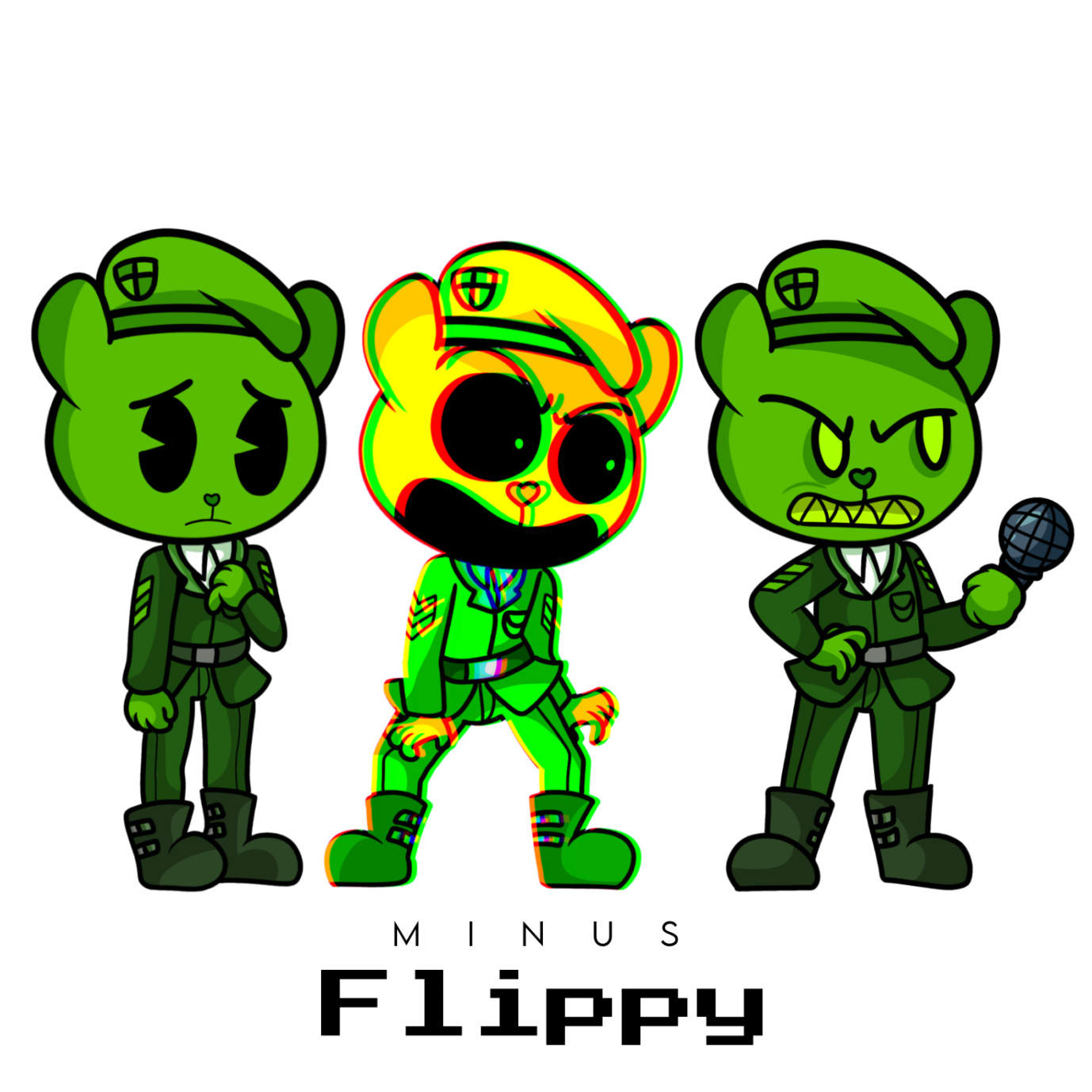 Minus Fliqpy reskin mod Mod for Friday Night Funkin' | FNF Mods