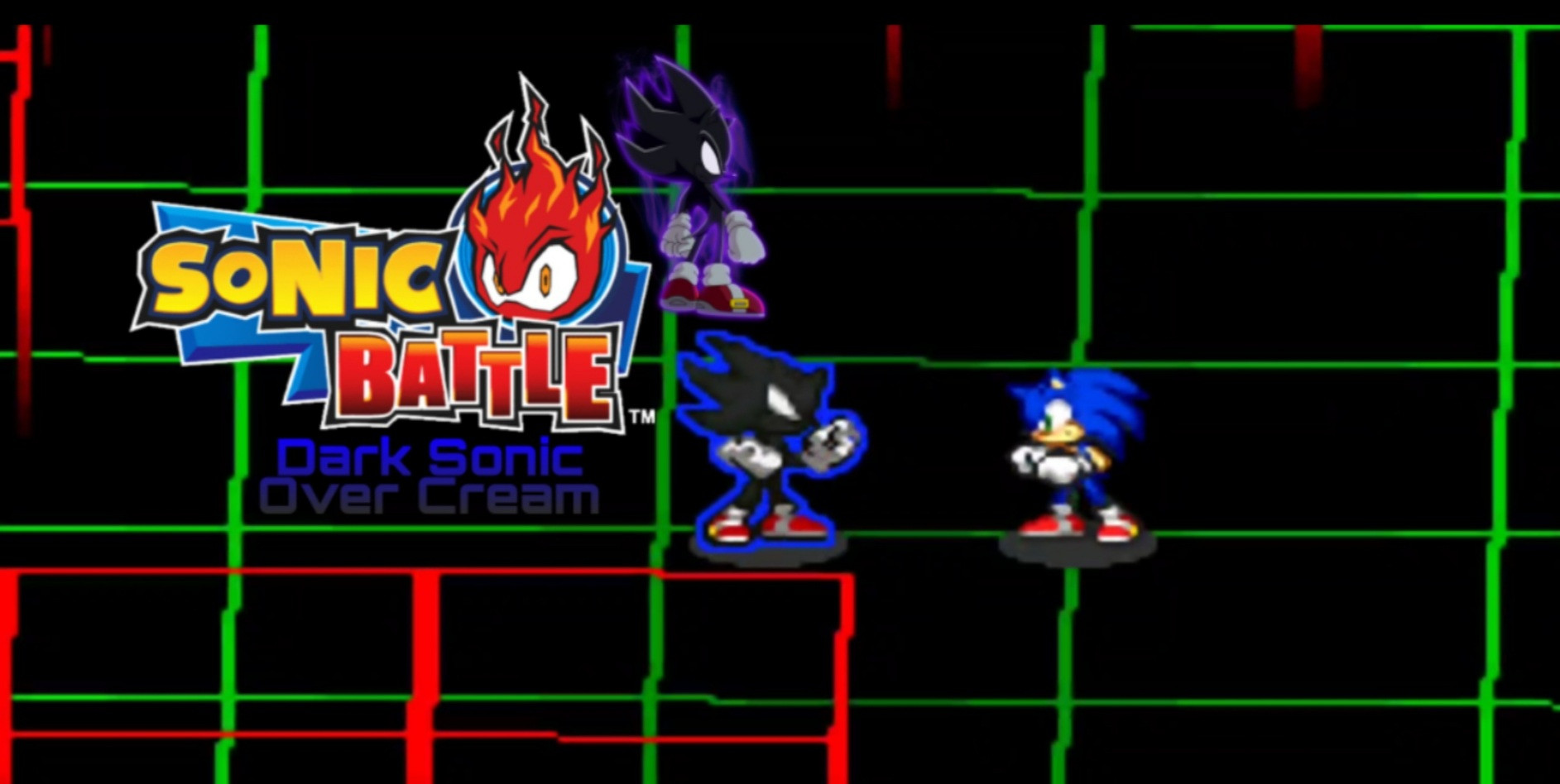 Dark Sonic over Cream Mod for Sonic Battle | SB Mods