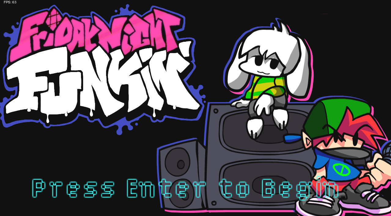 file p (Asriel as GF and recolours) Mod for Friday Night Funkin' | FNF Mods