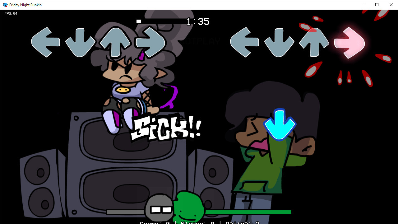 Bbpanzu reanimated skin (vs arch) Mod for Friday Night Funkin' | FNF Mods