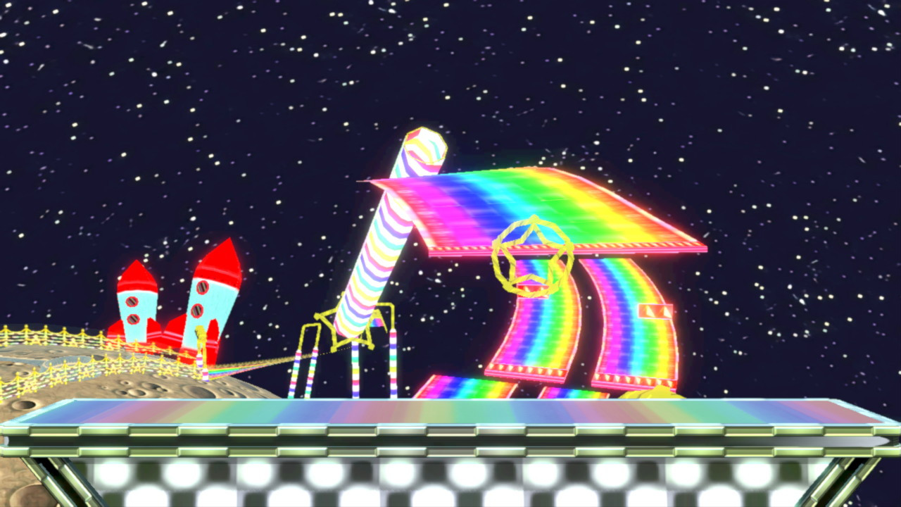 3DS Rainbow Road / Rainbow Circuit Mod for Super Smash Bros. Ultimate ...