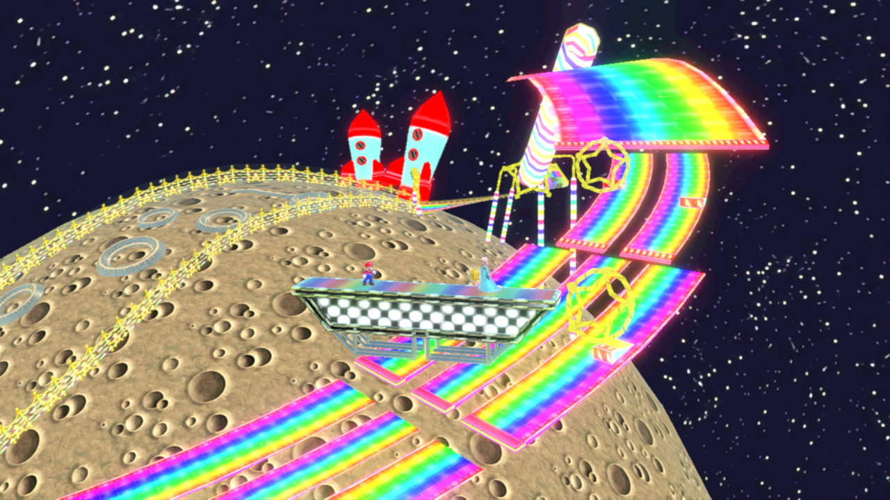 3DS Rainbow Road / Rainbow Circuit Mod for Super Smash Bros. Ultimate ...