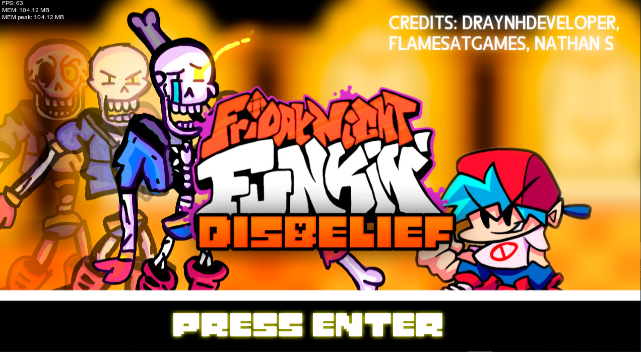 Friday Night Funkin' vs. Disbelief Papyrus Mod for Friday Night Funkin ...