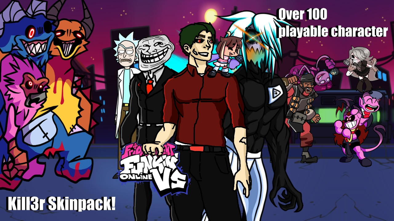 Friday Night Funkin' ONLINE KILL3R SKINPACK BUNDLE Mod for Friday Night ...