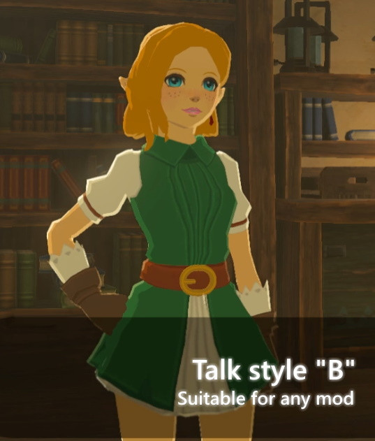 Girly Animation Pack Mod for The Legend of Zelda: Breath of the Wild ...