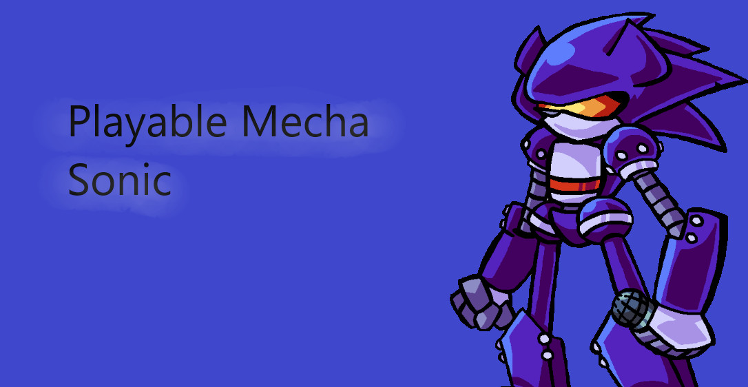 Playable Mecha Sonic Mod for Friday Night Funkin' | FNF Mods