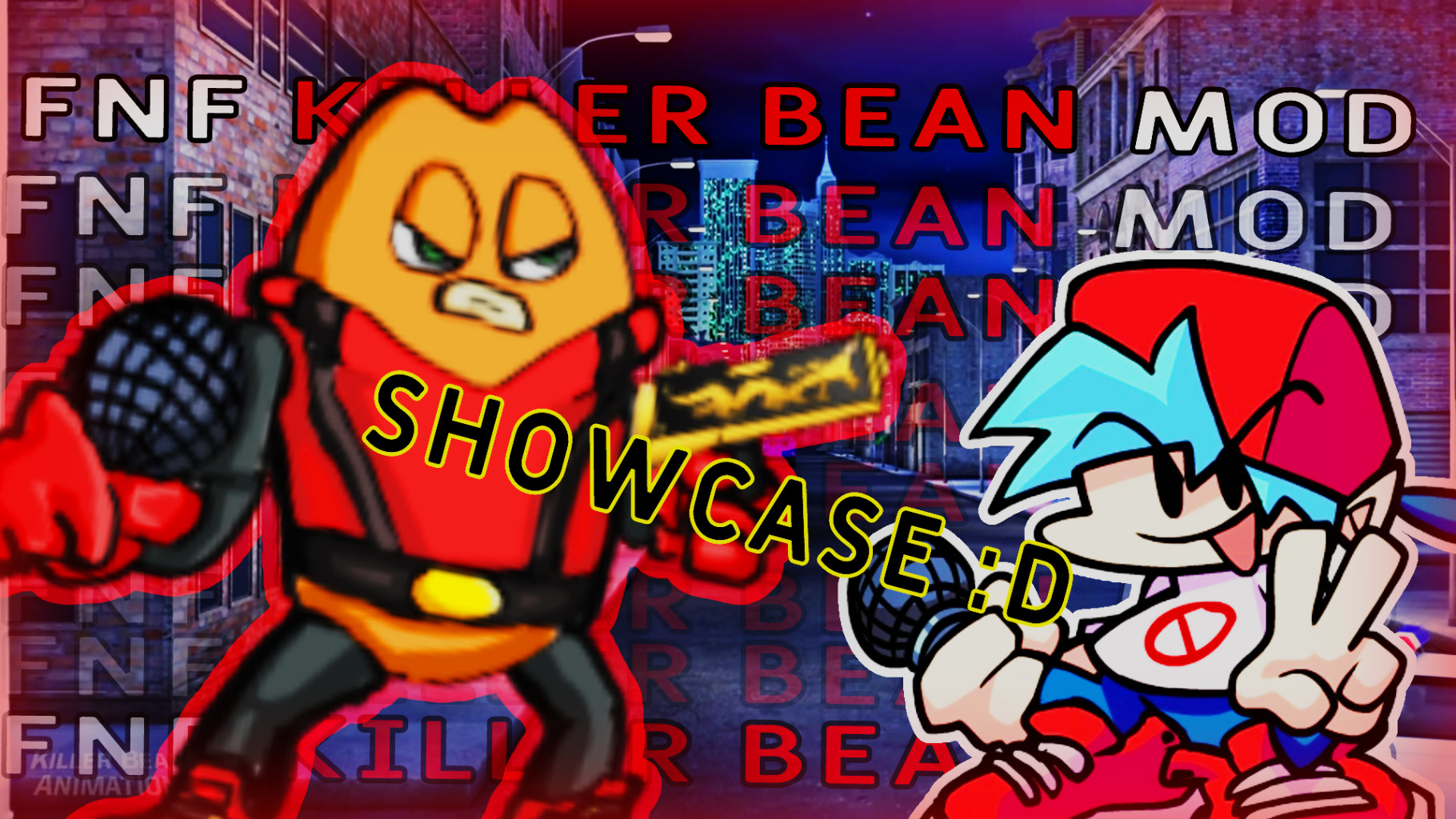 Killer Bean MOD! full week fnf Mod for Friday Night Funkin' | FNF Mods