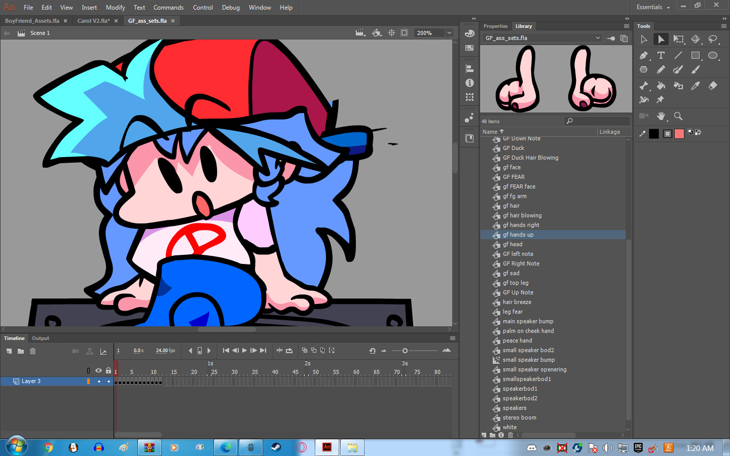 bf over gf Mod for Friday Night Funkin' | FNF Mods