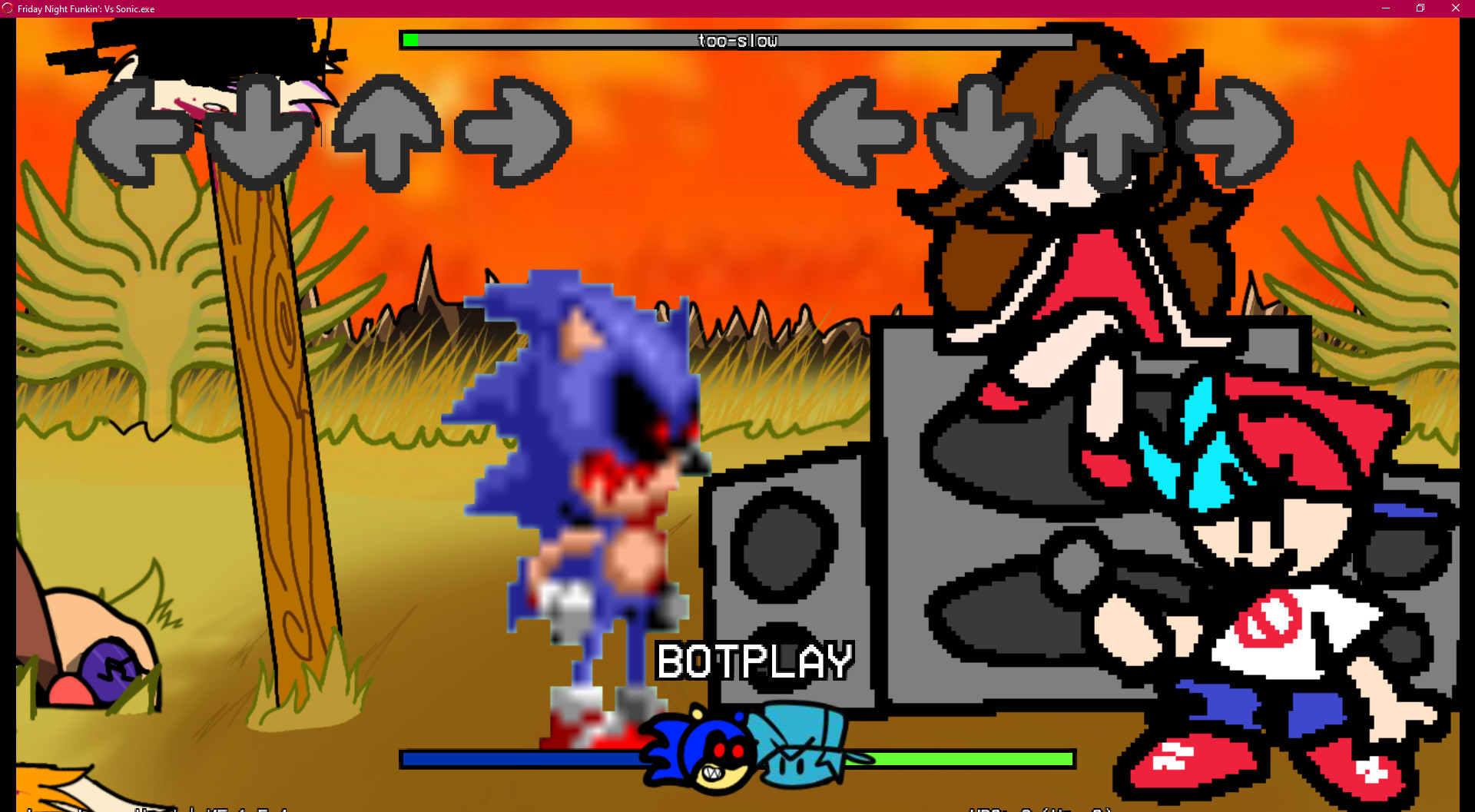 Vs Sonic.exe but bad Mod for Friday Night Funkin' | FNF Mods
