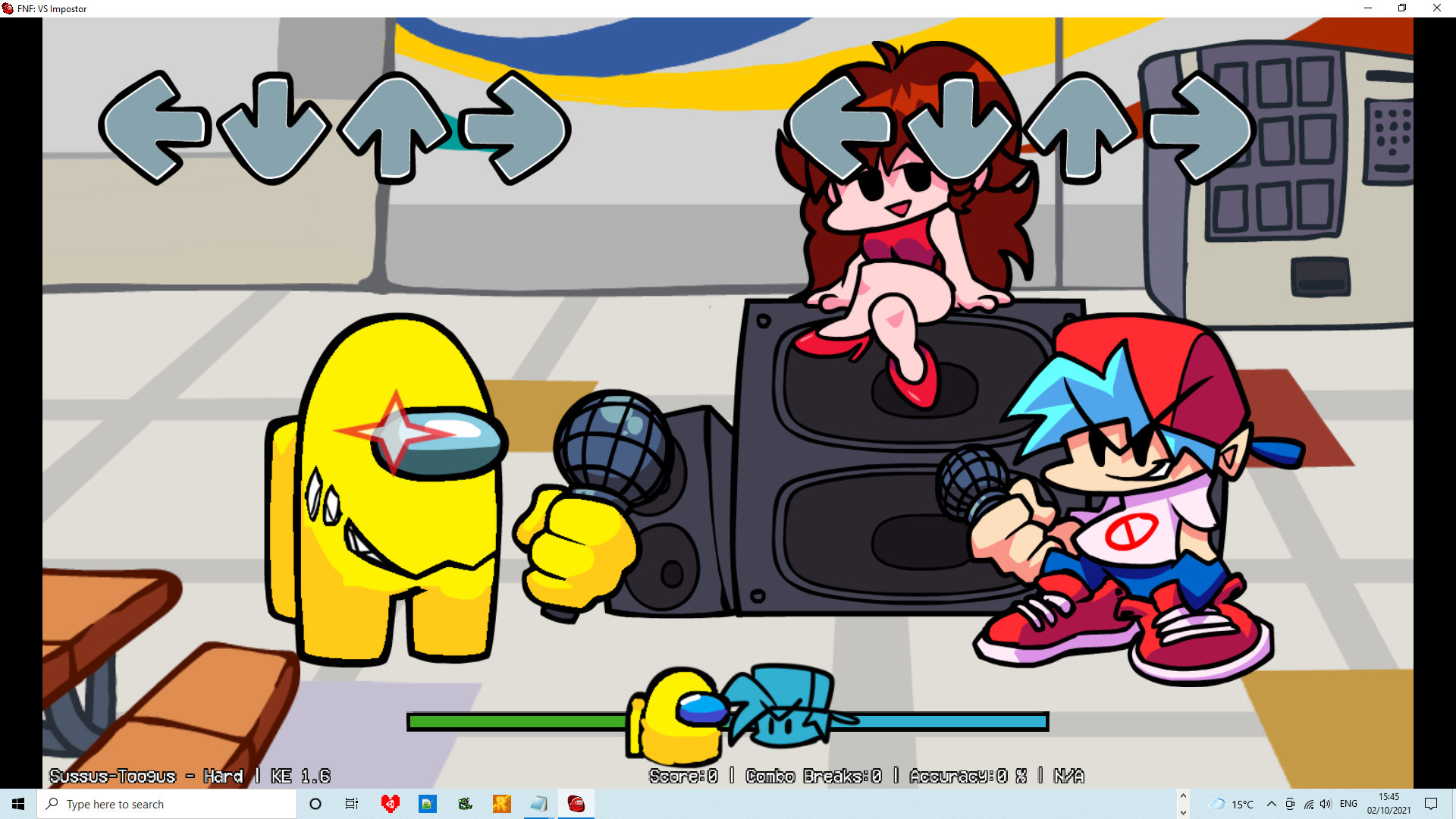 Yellow Impostor Mod for Friday Night Funkin' | FNF Mods