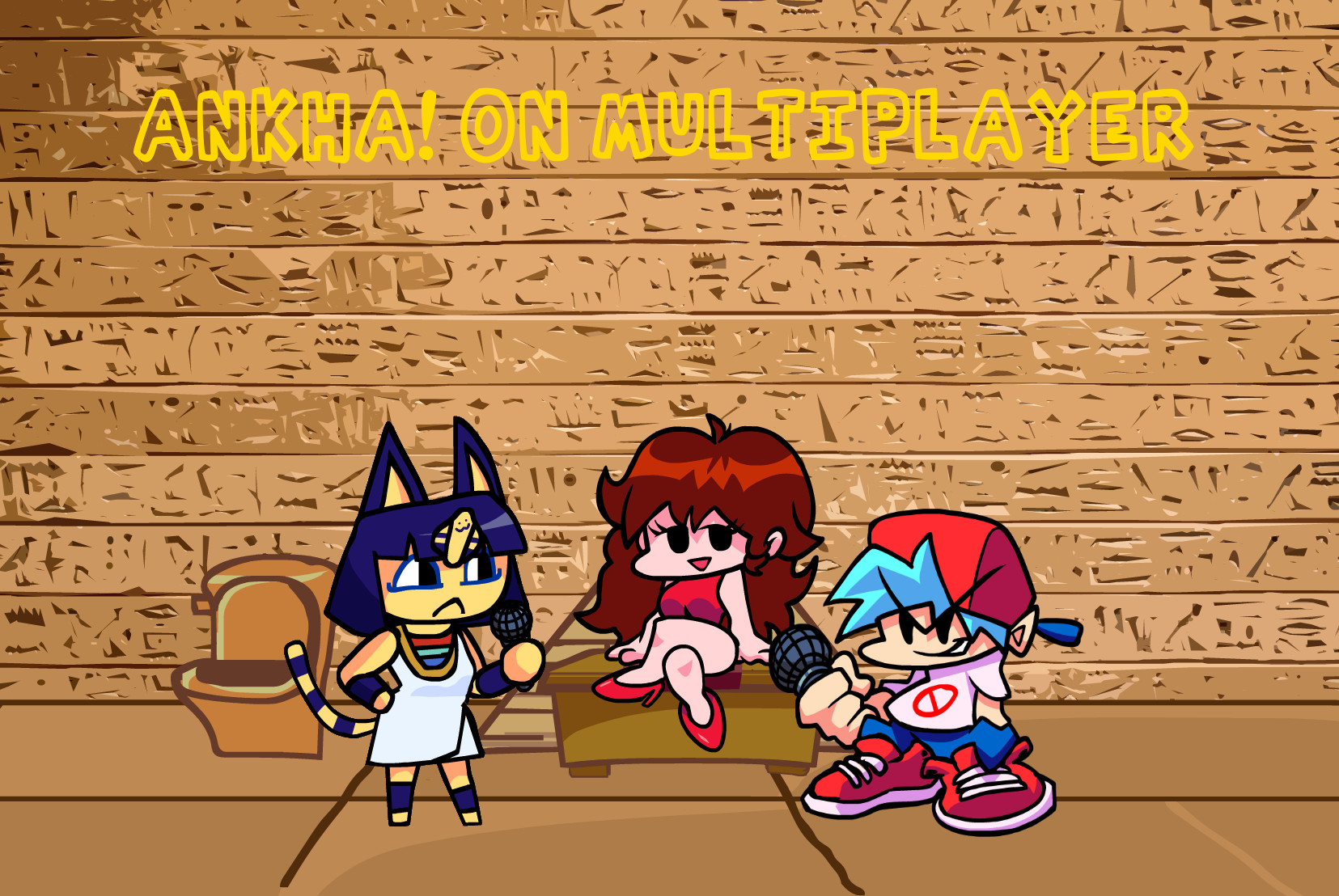 Ankha! In Multiplayer Mod for Friday Night Funkin' | FNF Mods