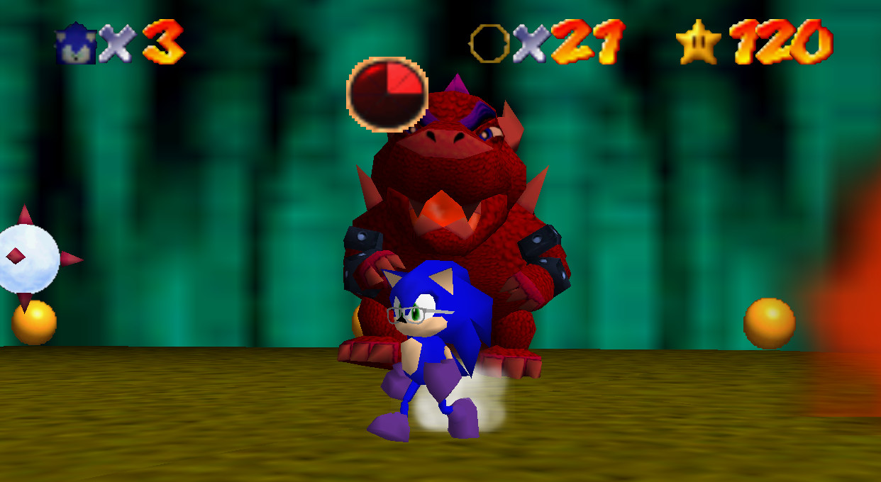 Super Sonic Colored 64 [Super Mario 64] [Mods]