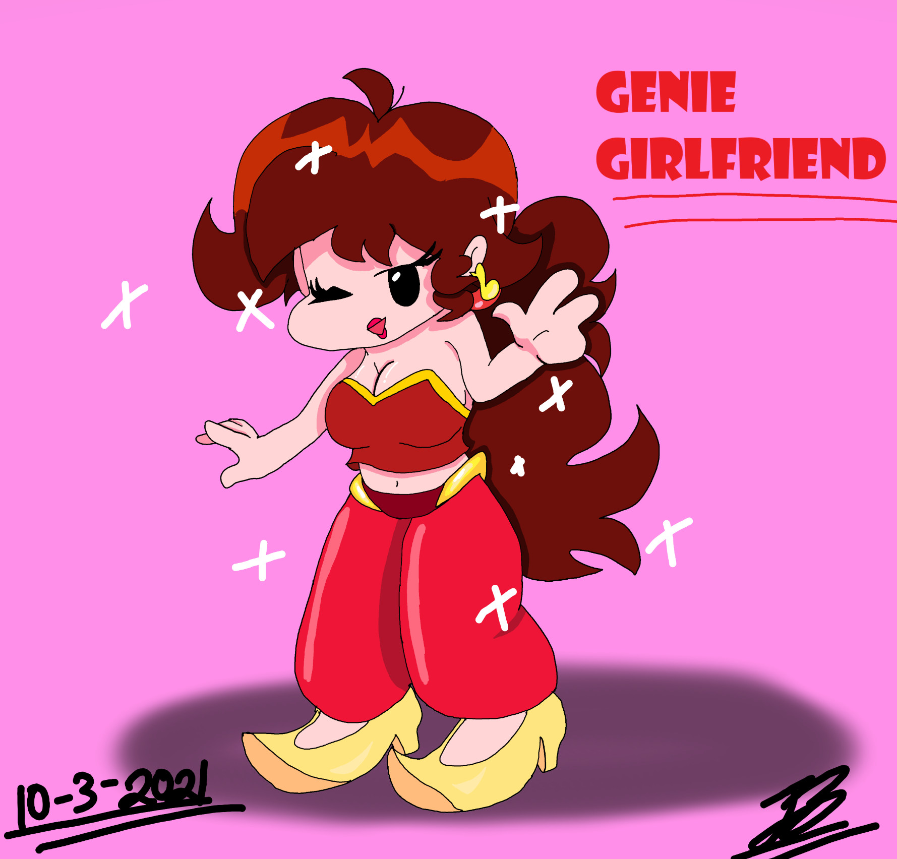Genie Girlfriend Mod for Friday Night Funkin' | FNF Mods
