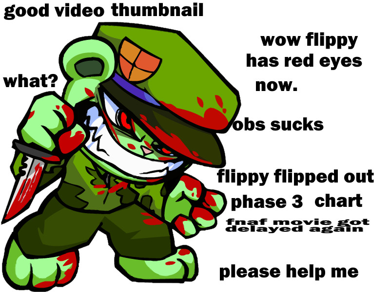 FNF VS Flippy flipped out Genocide Chart Mod for Friday Night Funkin ...