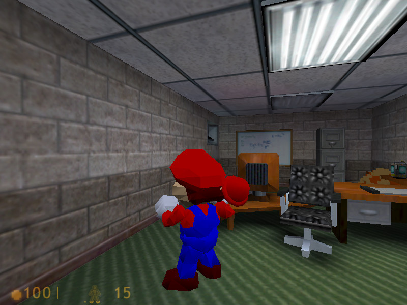 Super Mario 64 Mario Skin Fixed For Half-Life Mod for Half-Life | HL Mods