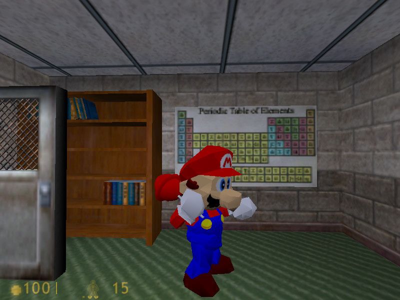 Super Mario 64 Mario Skin Fixed For Half-Life Mod for Half-Life | HL Mods