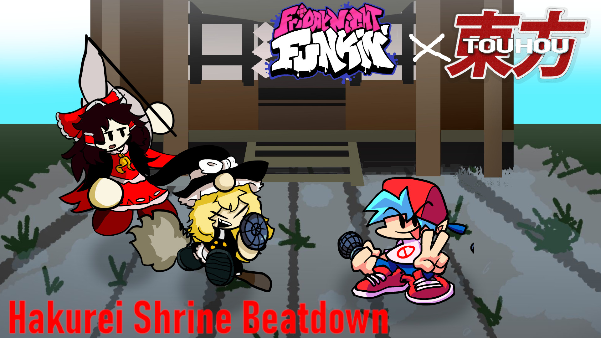 FNF X TOUHOU - Hakurei Shrine Beatdown Mod for Friday Night Funkin ...