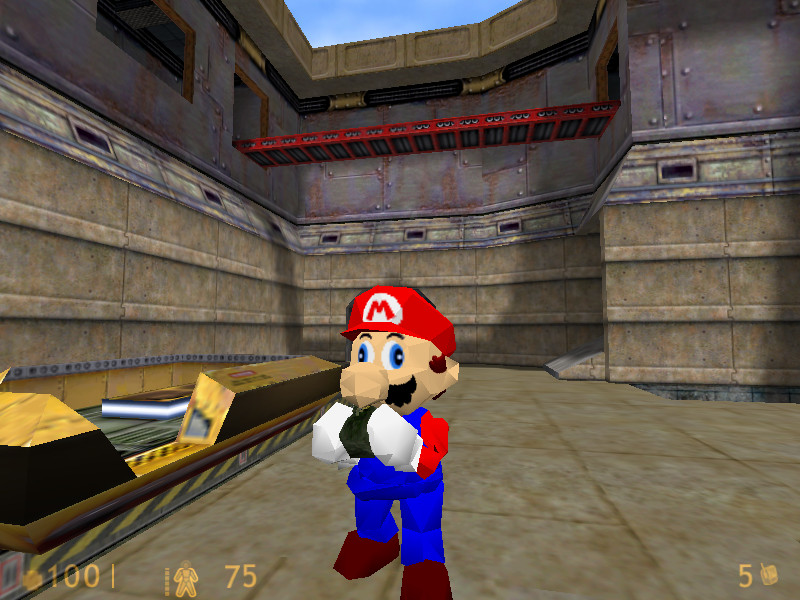 Mario 64 Derpy For Half-Life Mod for Half-Life | HL Mods