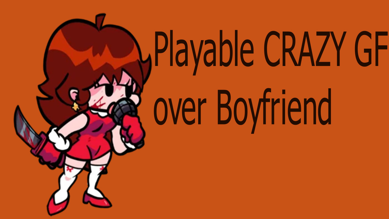 Playable Crazy GF Mod for Friday Night Funkin' | FNF Mods