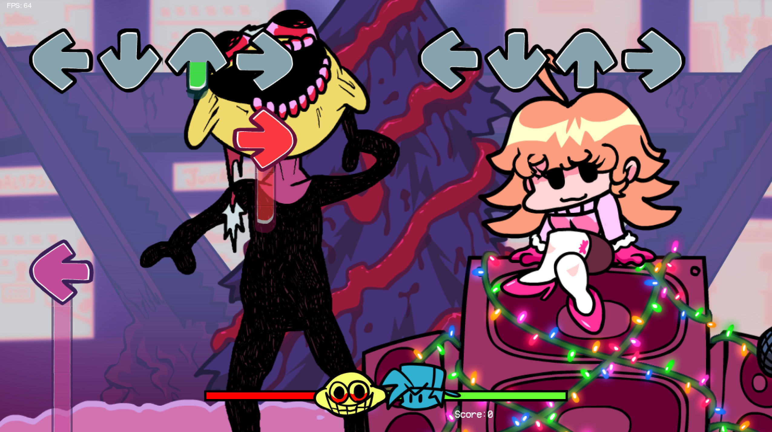 Marie over girlfriend Mod for Friday Night Funkin' | FNF Mods