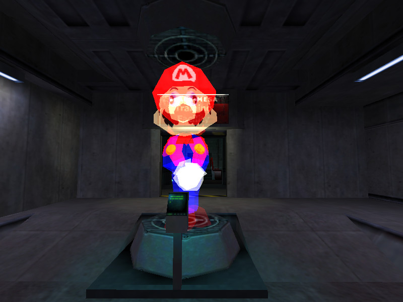 Retarded Mario Over Holo Of Hazard Course Mod for Half-Life | HL Mods