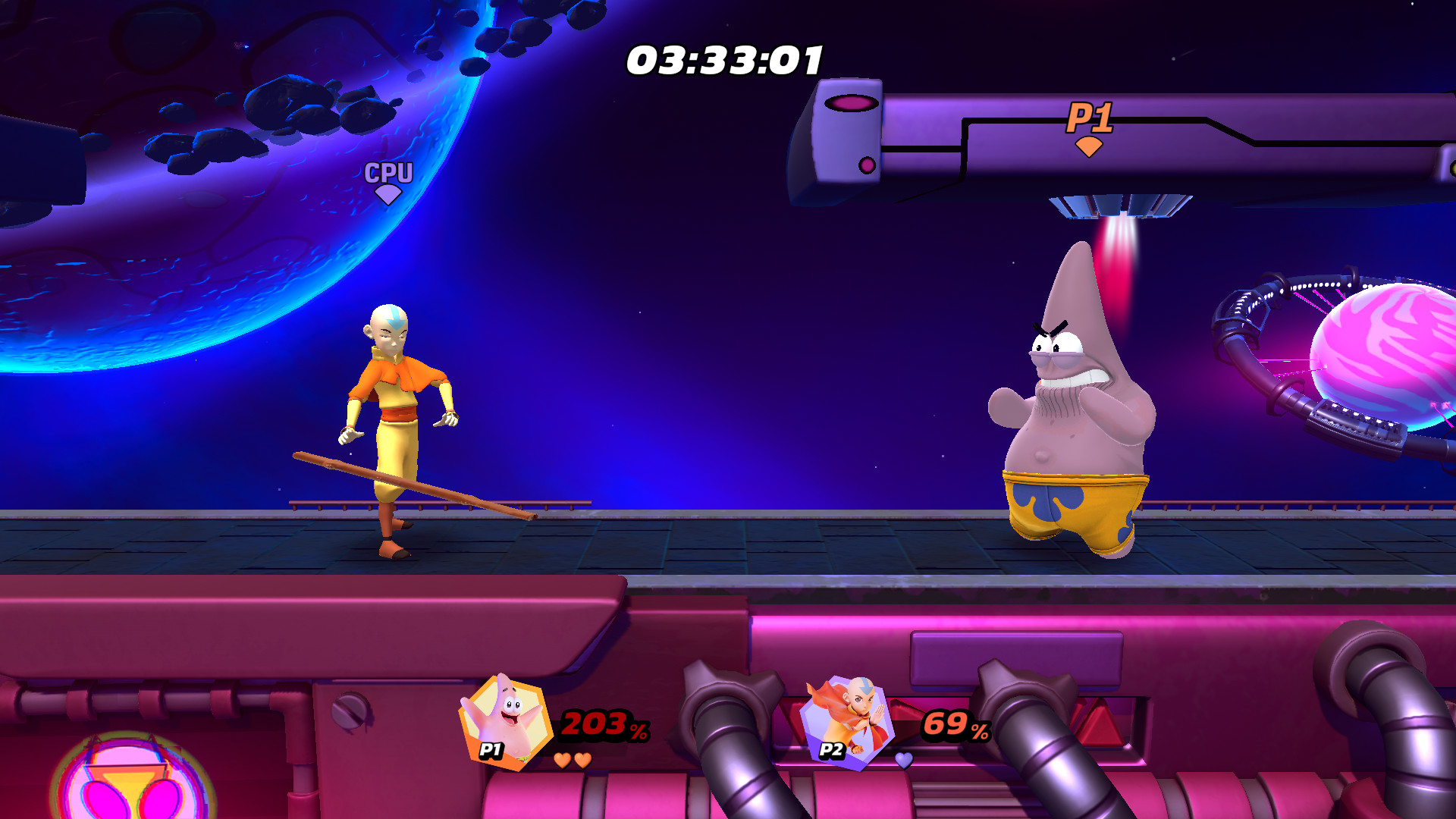 Thanos Patrick Mod for Nickelodeon All-Star Brawl | NASB Mods