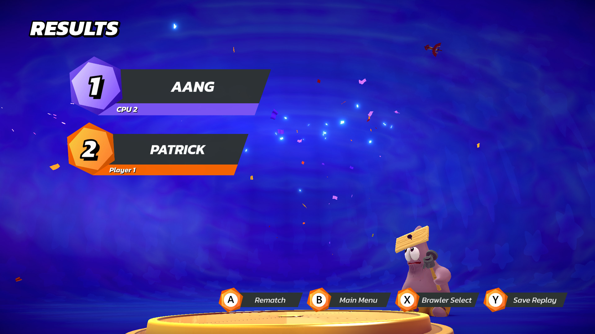 Thanos Patrick Mod for Nickelodeon All-Star Brawl | NASB Mods