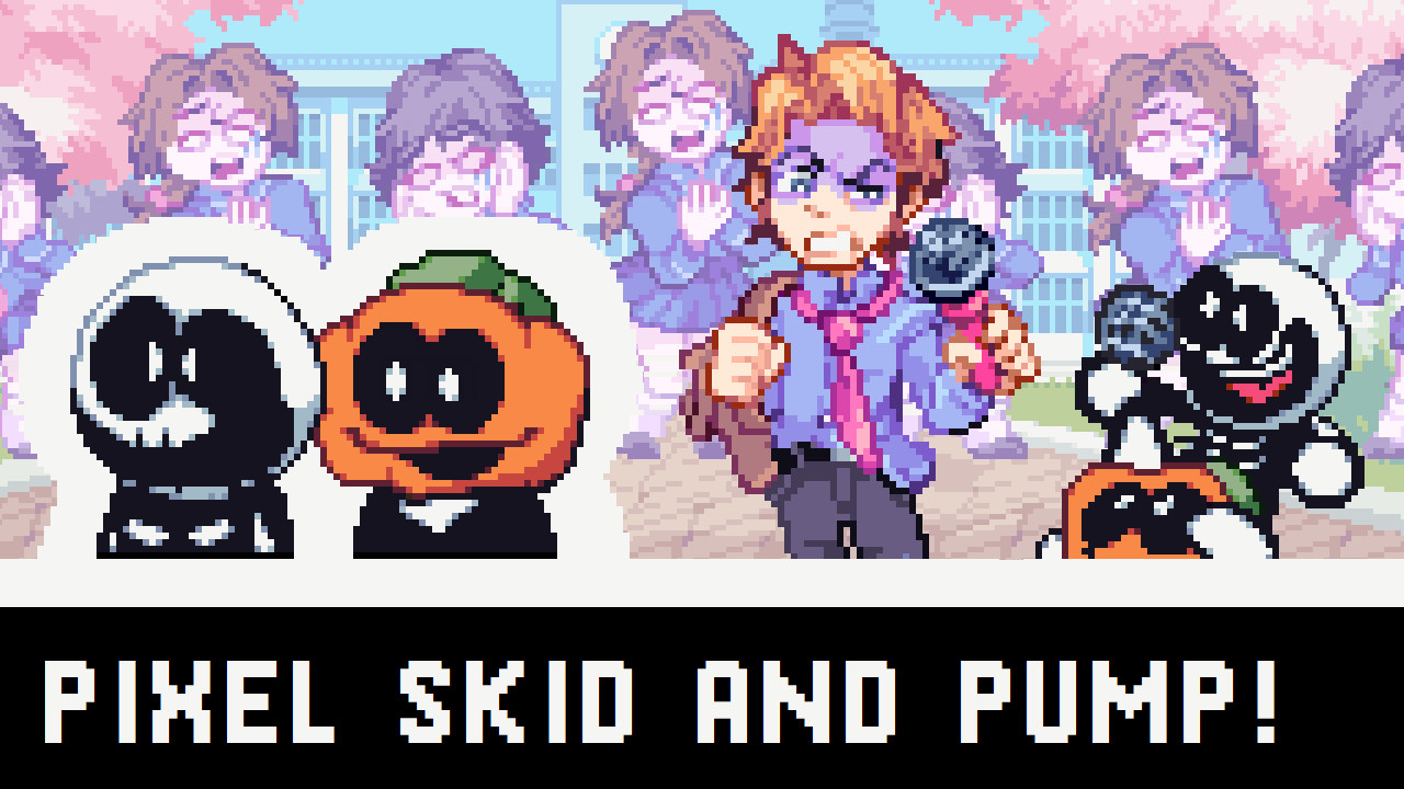 PIXEL SKID AND PUMP! | DaMods Mod for Friday Night Funkin' | FNF Mods