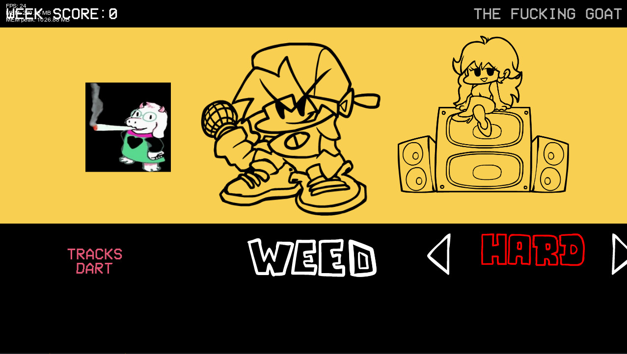 Ralsei Smoking A Funkin' Dart Mod for Friday Night Funkin' | FNF Mods