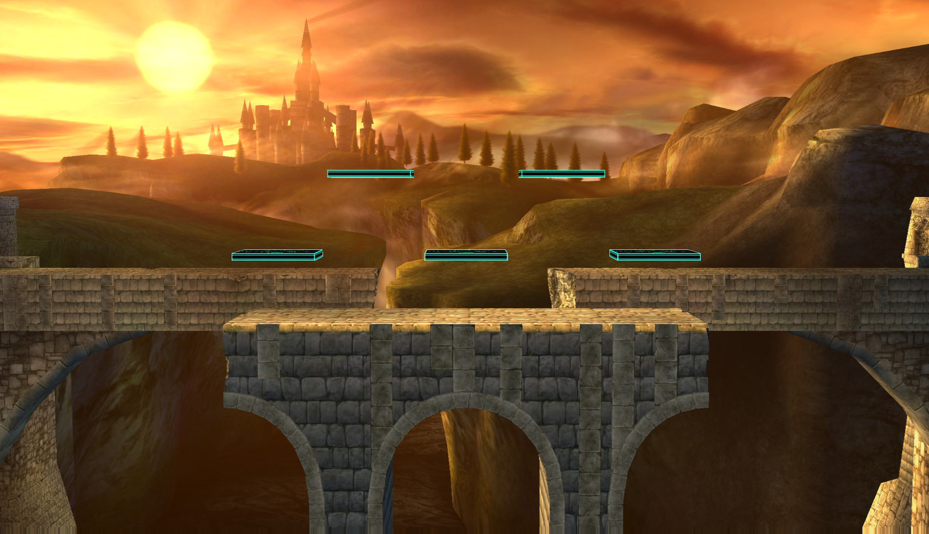 Bridge of Eldin: Twilight Platforms [Super Smash Bros. Brawl] [Mods]