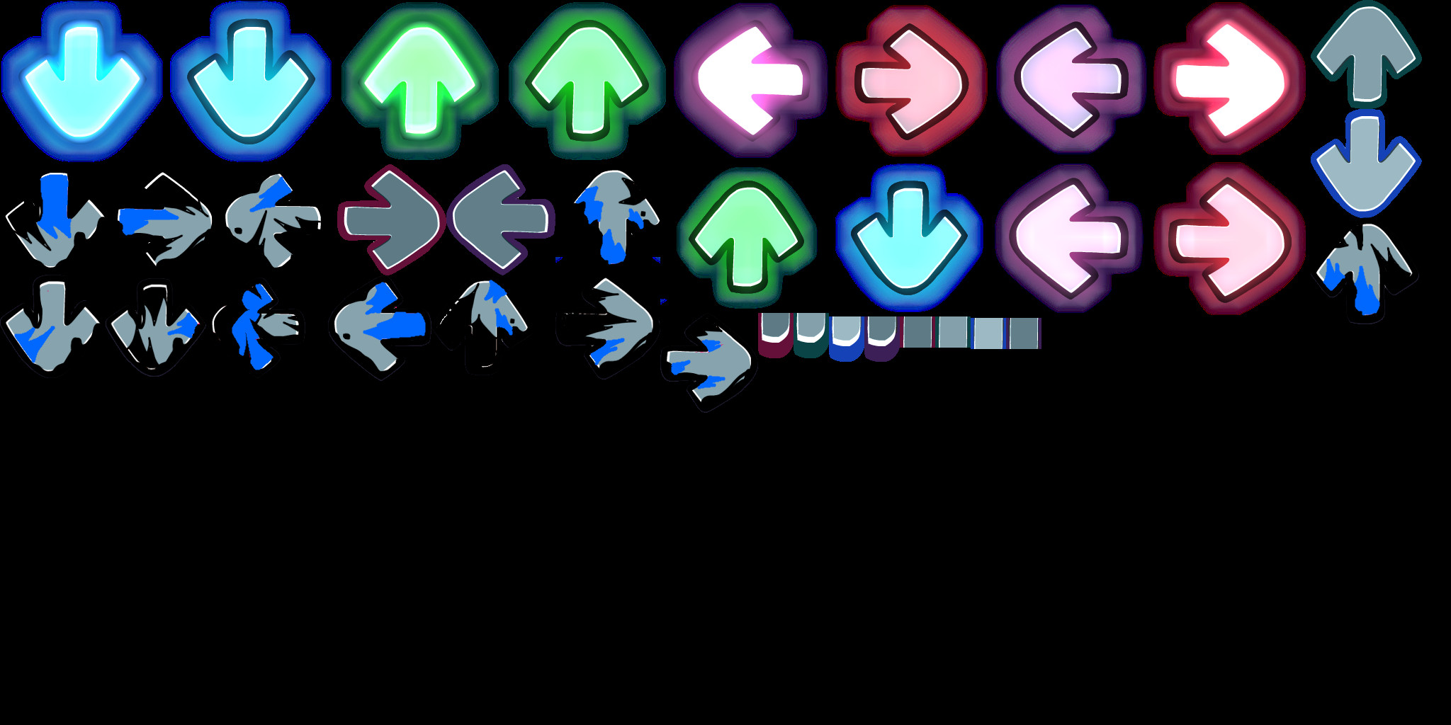 CORRUPTED HD B-SIDE ARROWS Mod for Friday Night Funkin' | FNF Mods