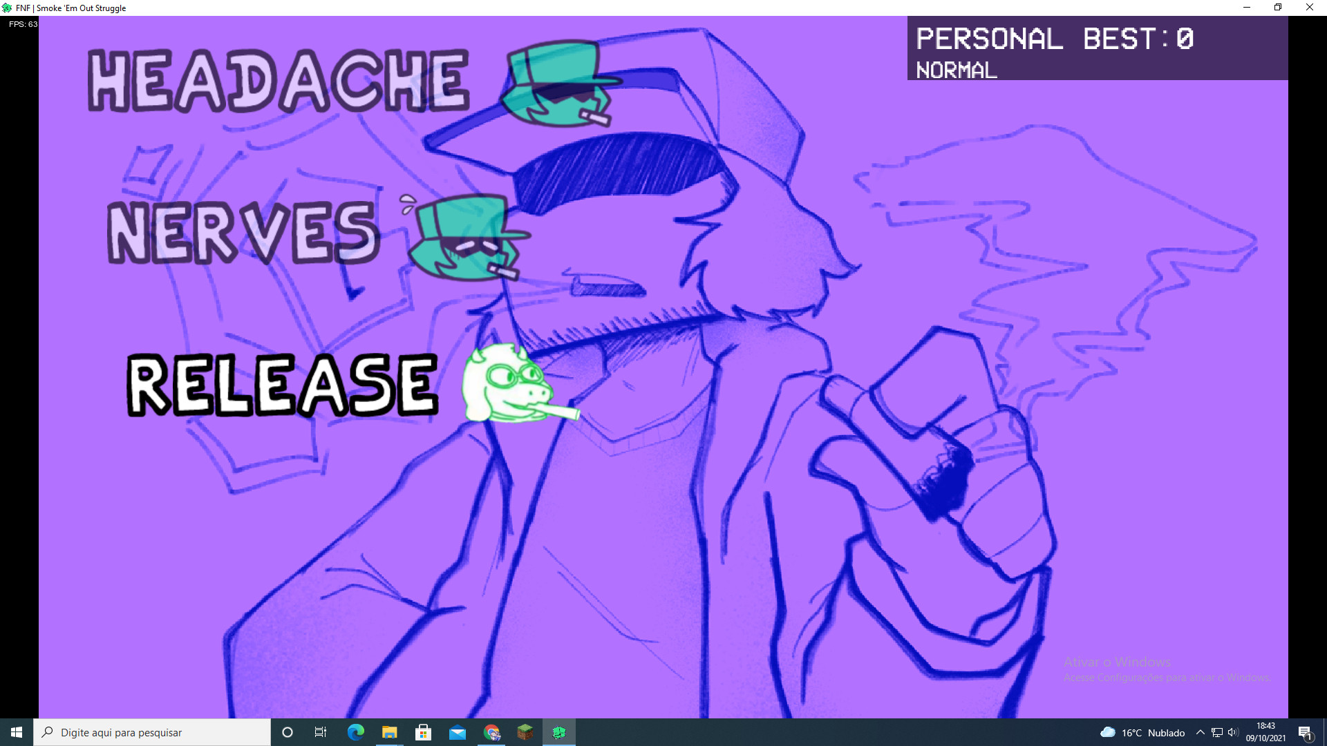 Ralsei Smoking a Fat Blunt Over Ghost Garcello Mod for Friday Night ...