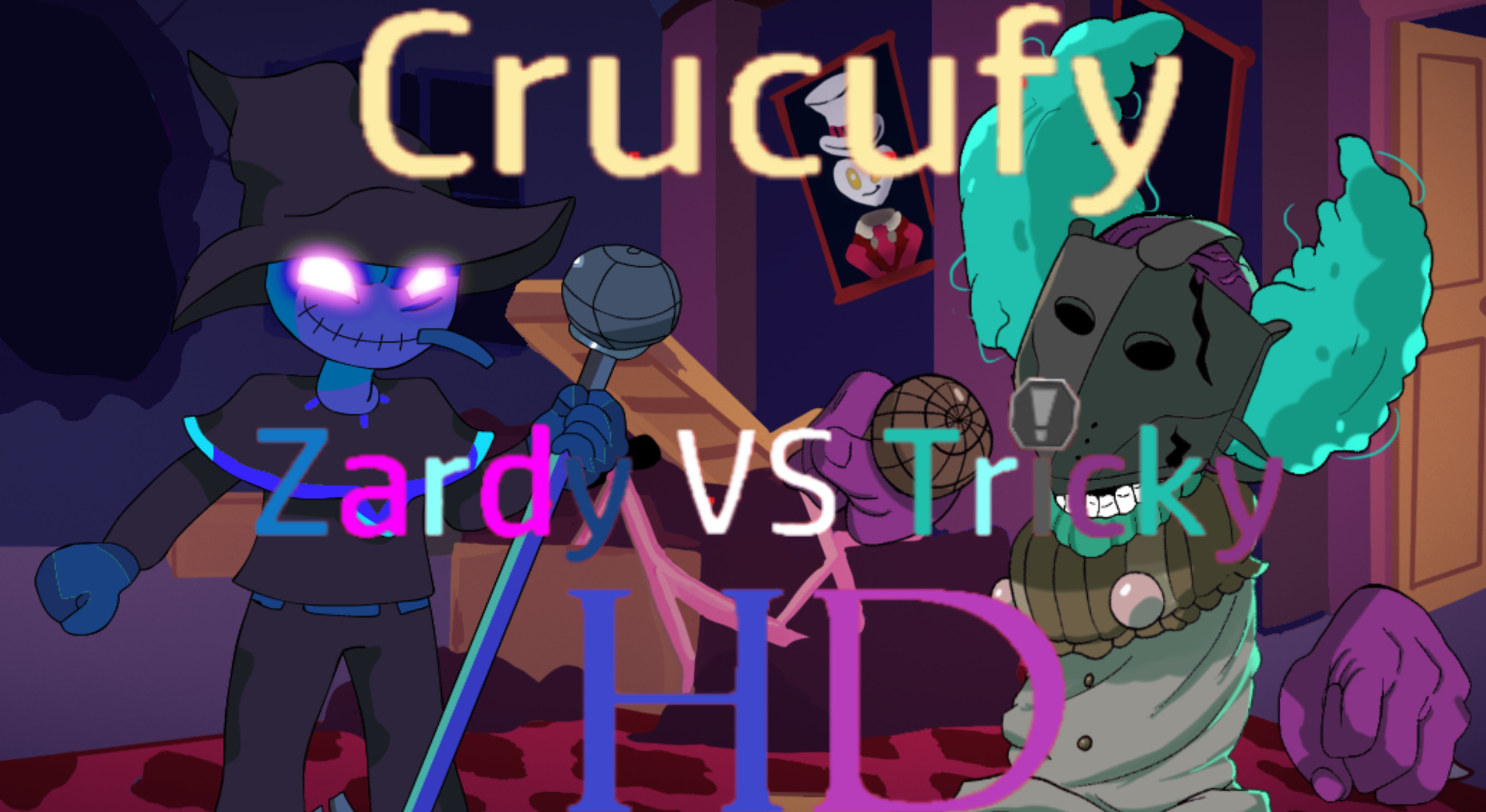 tricky B_Side V2 vs zardami crucify [Friday Night Funkin'] [Mods]