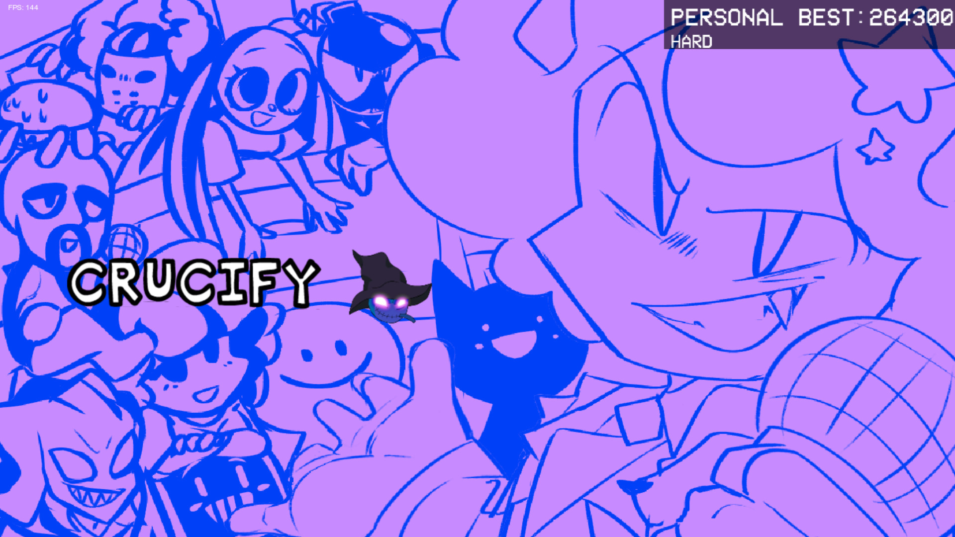 tricky B_Side V2 vs zardami crucify [Friday Night Funkin'] [Mods]