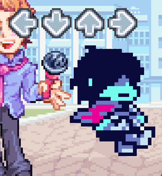 Kris Pixel GF Mod for Friday Night Funkin' | FNF Mods