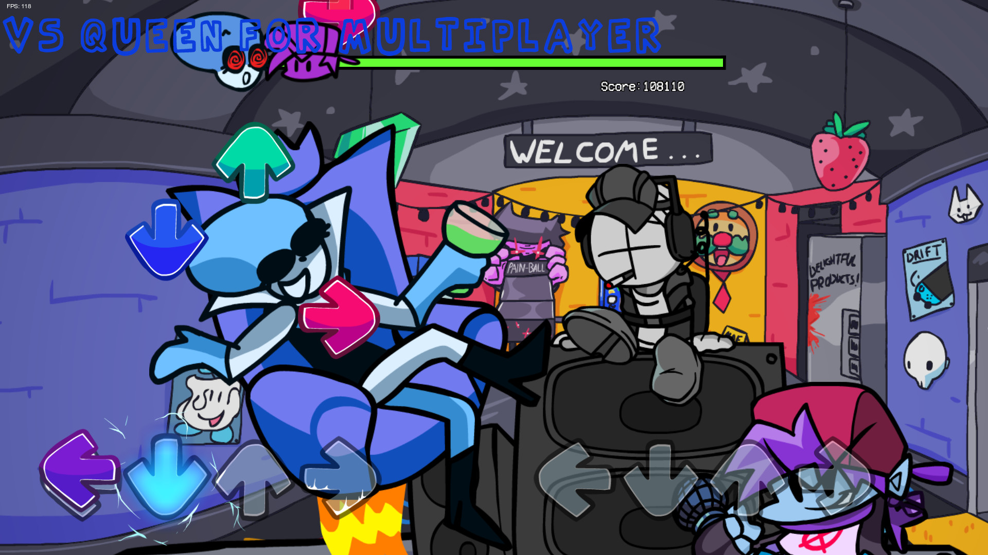 Vs Queen for Multiplayer Mod for Friday Night Funkin' | FNF Mods