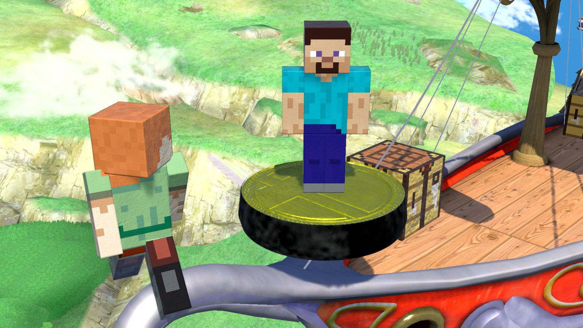 Amiibo Steve & Alex Mod for Super Smash Bros. Ultimate | SSBU Mods